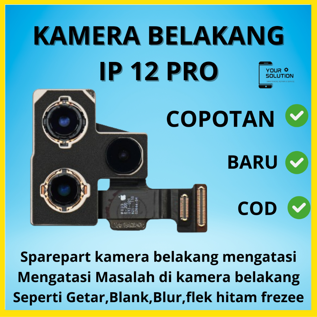 Jual Kamera Belakang 12 Pro back camera 12 Pro big camera 12 Pro ...
