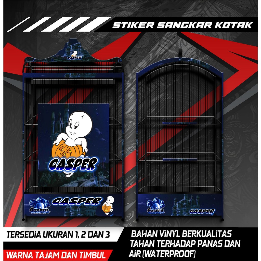 Jual Stiker Decal Sangkar Burung Kotak, Kosan, Koper, Kenari, Cucak Ijo ...