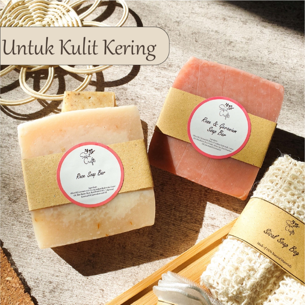 Jual Rose Soap Bar - Scent Crafts - Sabun Mawar - Handcrafted Soap Bar ...