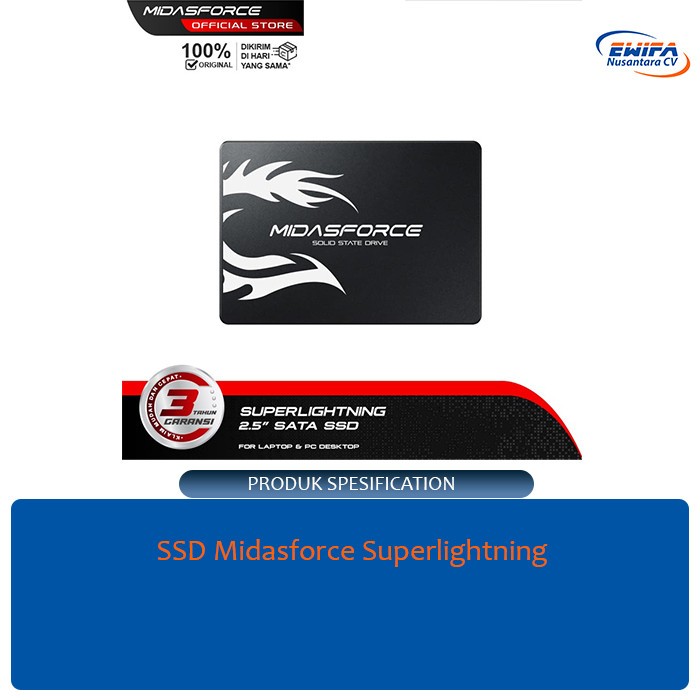 Jual SSD Midasforce Superlightning | Shopee Indonesia