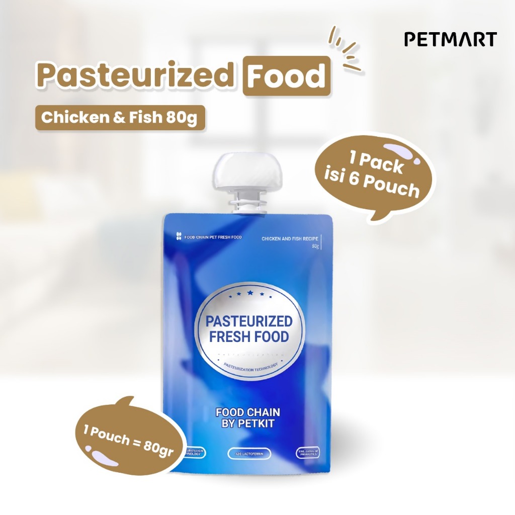 Jual PETKIT Pasteurized Chicken & Fish 80gram | Shopee Indonesia