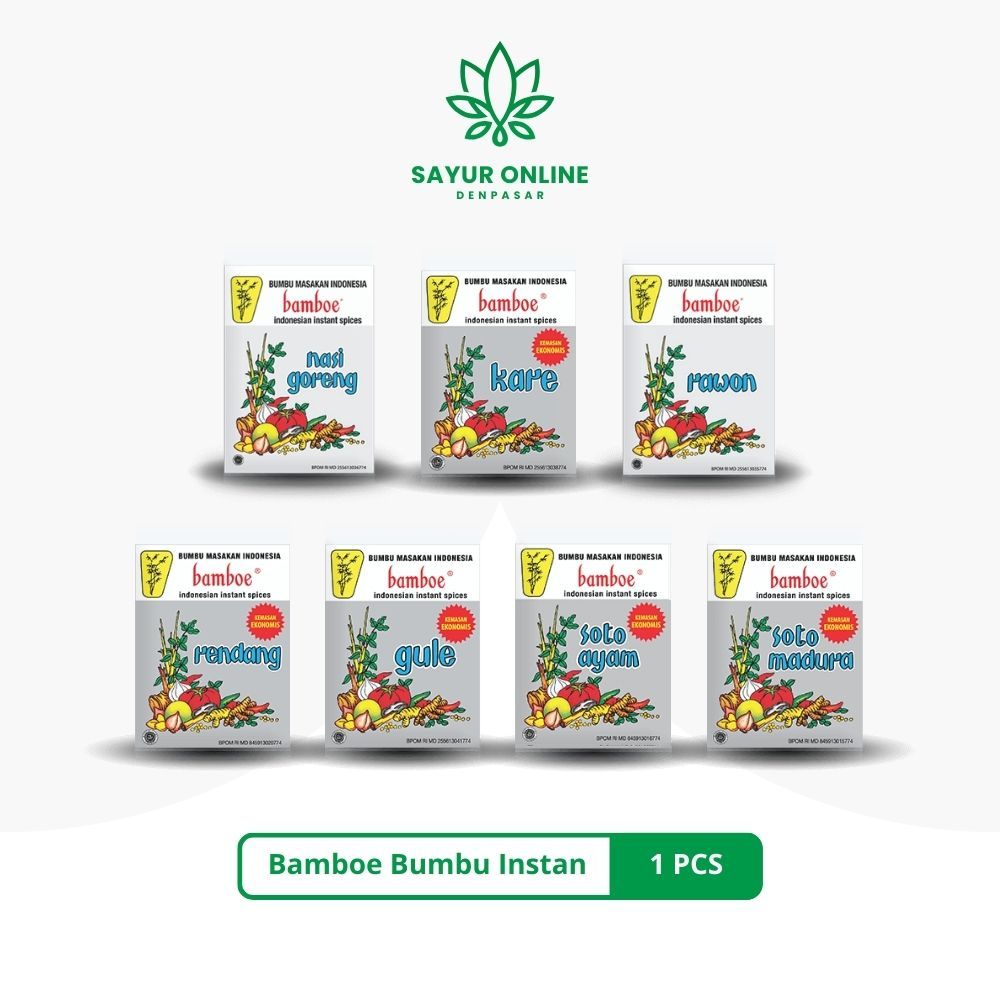 Jual Bamboe Bumbu Instan Rawon, Soto Ayam, Soto Madura Kare, Gule, Nasi ...