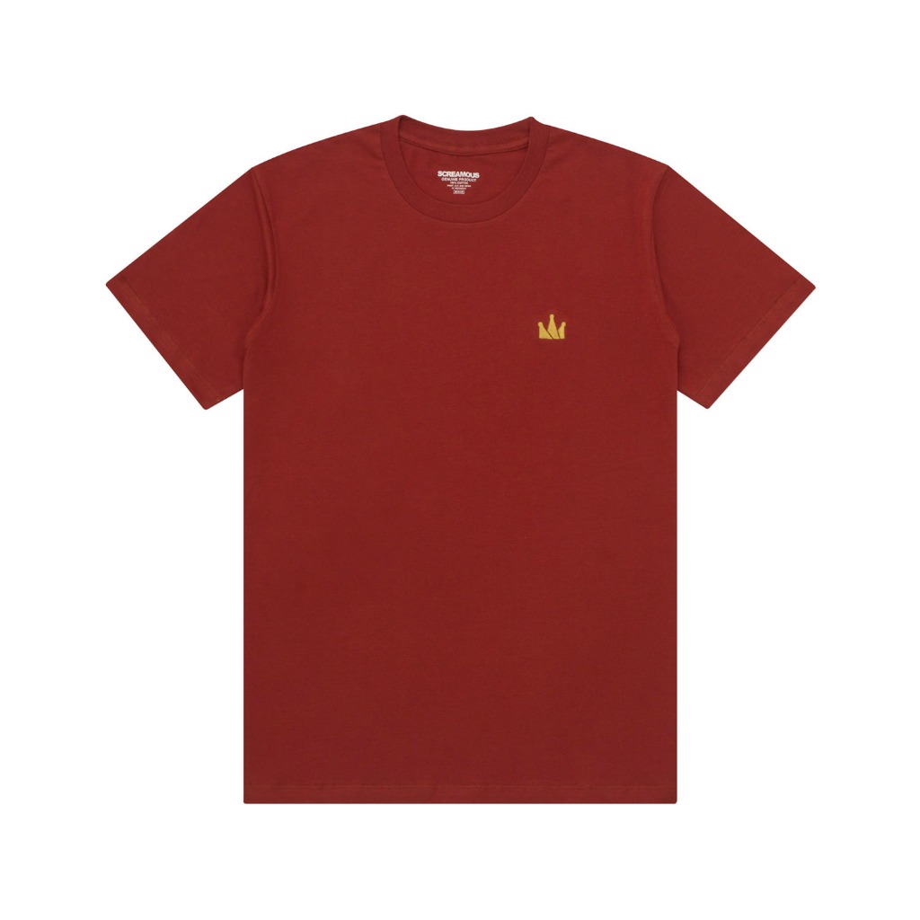 Jual Screamous Tshirt - T SHIRT CROWN LOGO SS TERRACOTA | Shopee Indonesia