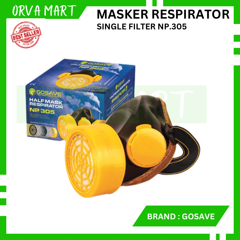 Jual Masker Respirator Single Filter NP305 Anti Debu Asap Gosave ...