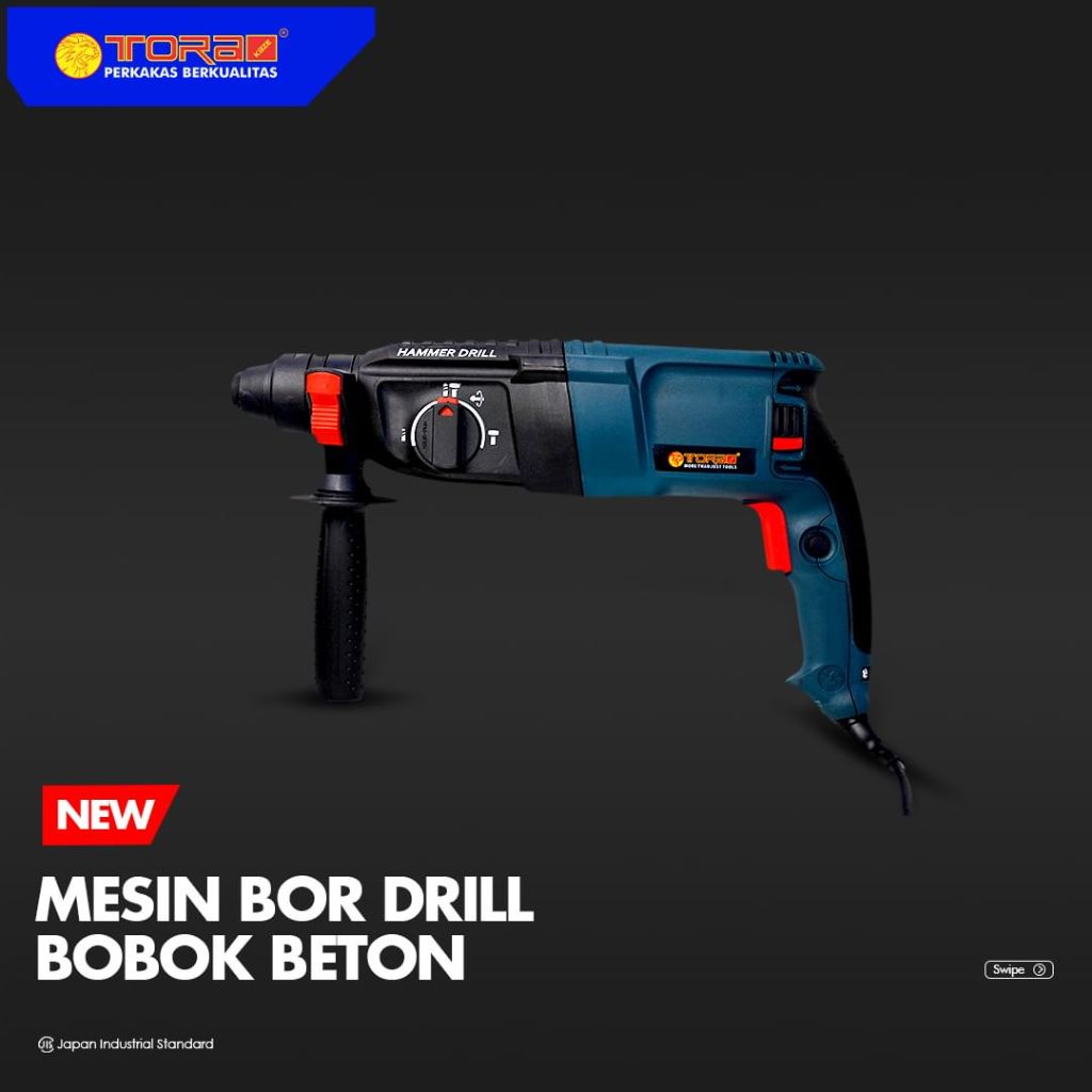 Jual Mesin Bor Bobok Beton/Hammer Drill Merk Tora | Shopee Indonesia