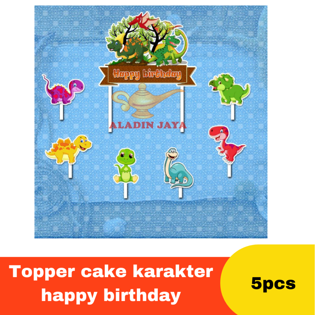 Jual Topper cake karakter happy birthday hiasan kue ulang tahun ...