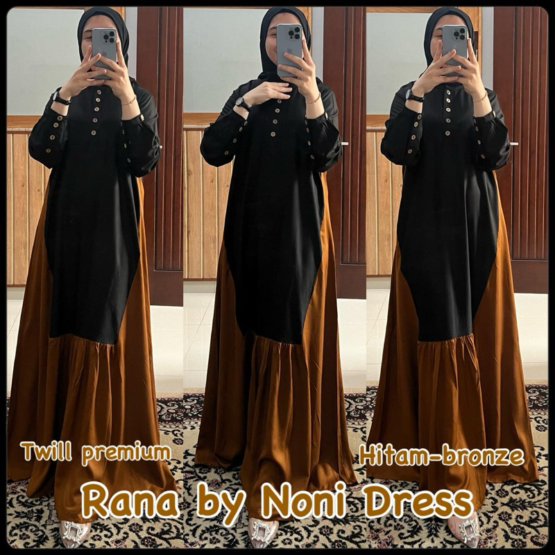 Jual Daster Arab NONI RANA Maxi Dress Gamis Twill Premium By Noni Dress ...