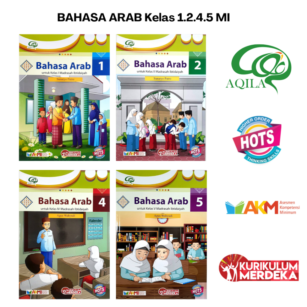 Jual AQILA - Bahasa Arab Kelas 1.2.4.5 Mi Kurikulum Merdeka | Shopee Indonesia