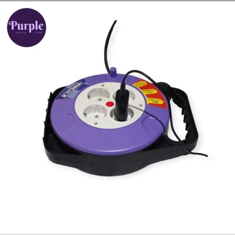 Jual STOP KONTAK KABEL ROLL UNGU / BOX KABEL ROLL UNGU | Shopee Indonesia