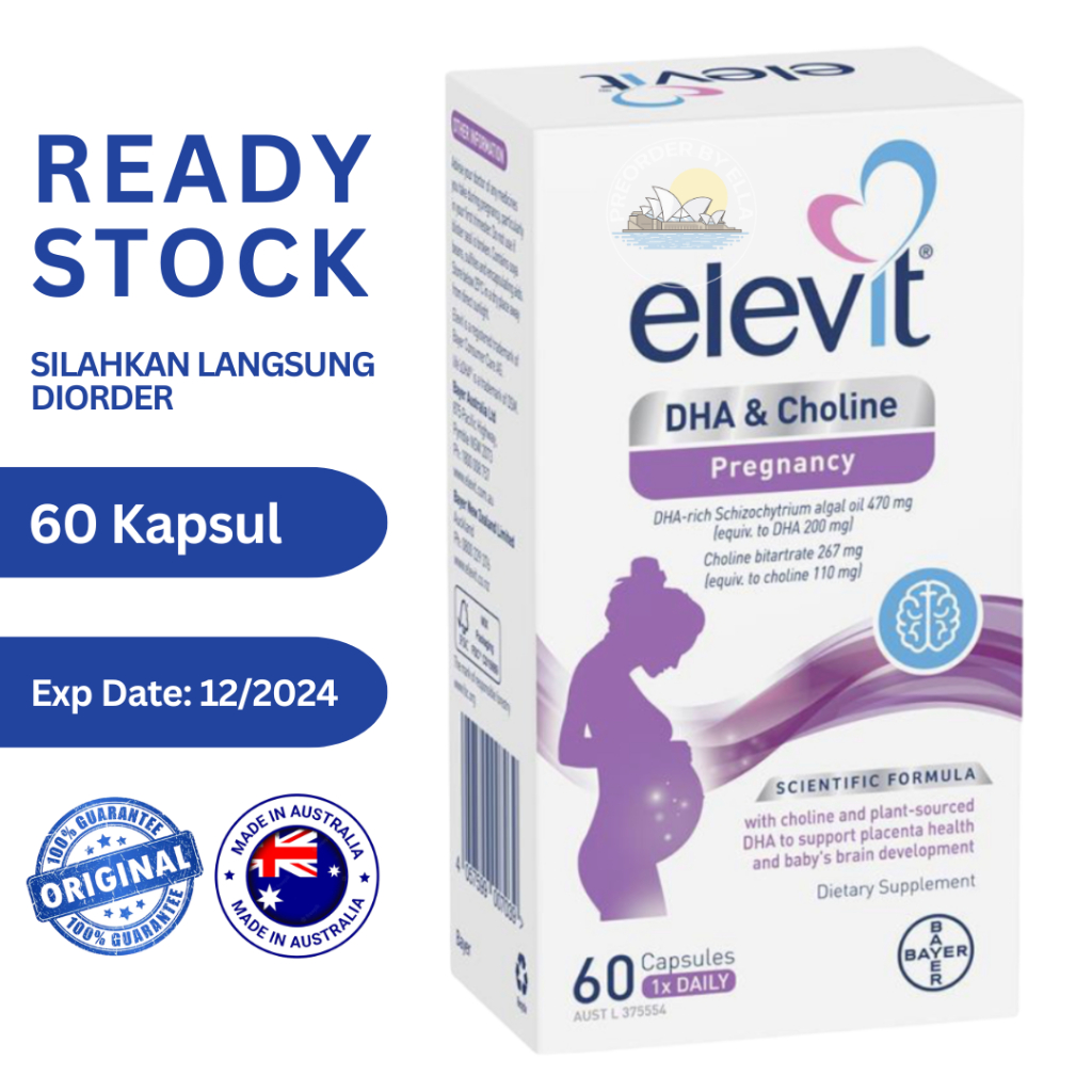 Jual Elevit DHA & Choline for Pregnancy 60 Capsules | Shopee Indonesia