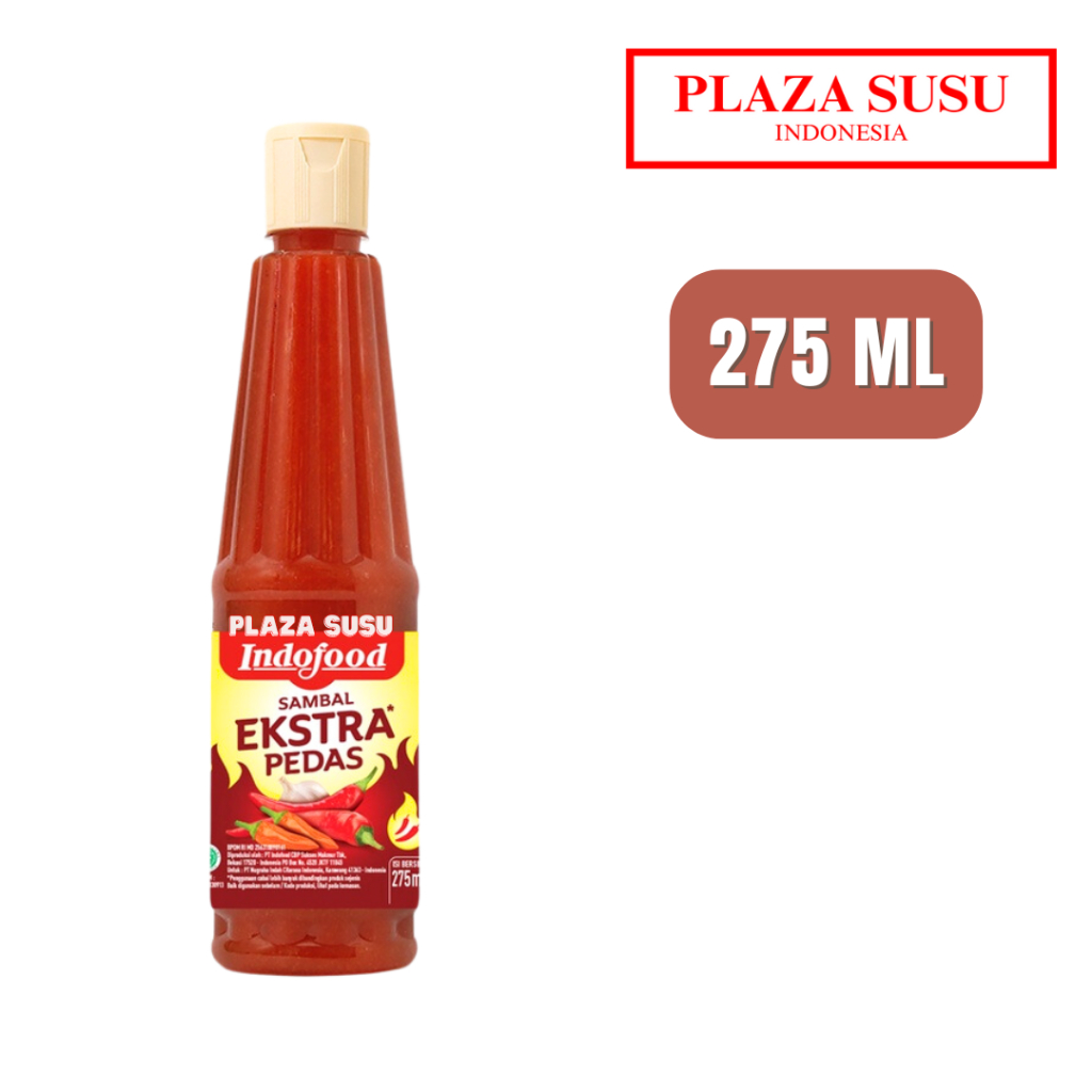 Jual SAMBAL INDOFOOD RASA EXTRA PEDAS 275 ML BOTOL SAUS SAMBAL INDOFOOD SAOS CABAI | Shopee ...