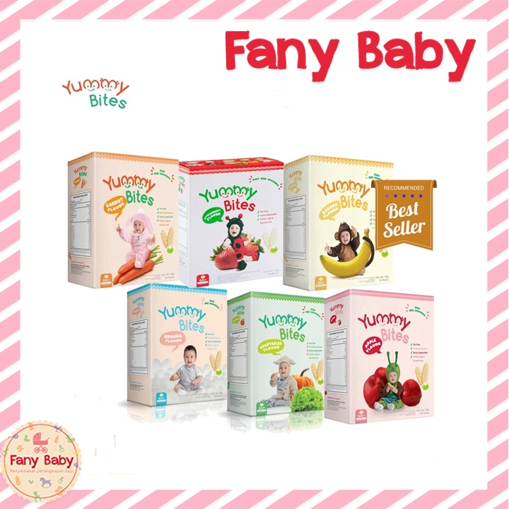 Jual YUMMY BITES CRACKERS - SNACK BAYI 6 BULAN+ / 50GR | Shopee Indonesia
