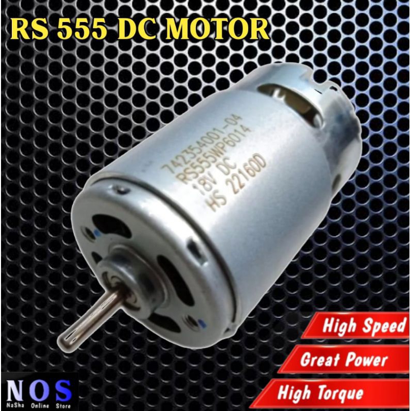 Jual Dinamo RS 555 DC Motor 12-18V High Speed Torsi Besar Dinamo Bor Rakitan | Shopee Indonesia