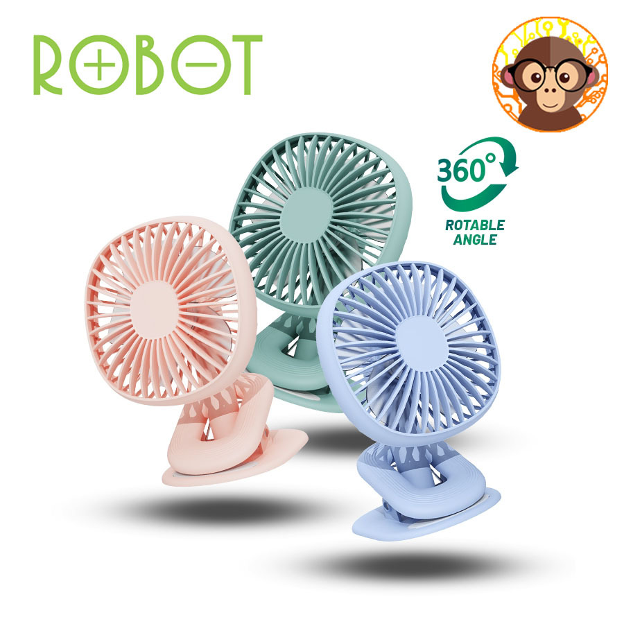Jual Kipas Portable Robot RT-BF10B 2000mAh Mini Fan Kipas Angin Mini ...