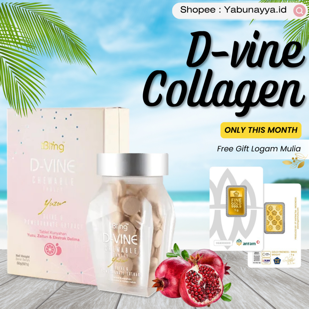 Jual DVINE COLLAGEN Original 100% Ori - ECER 30 Butir Dari 1 BOX DVine ...
