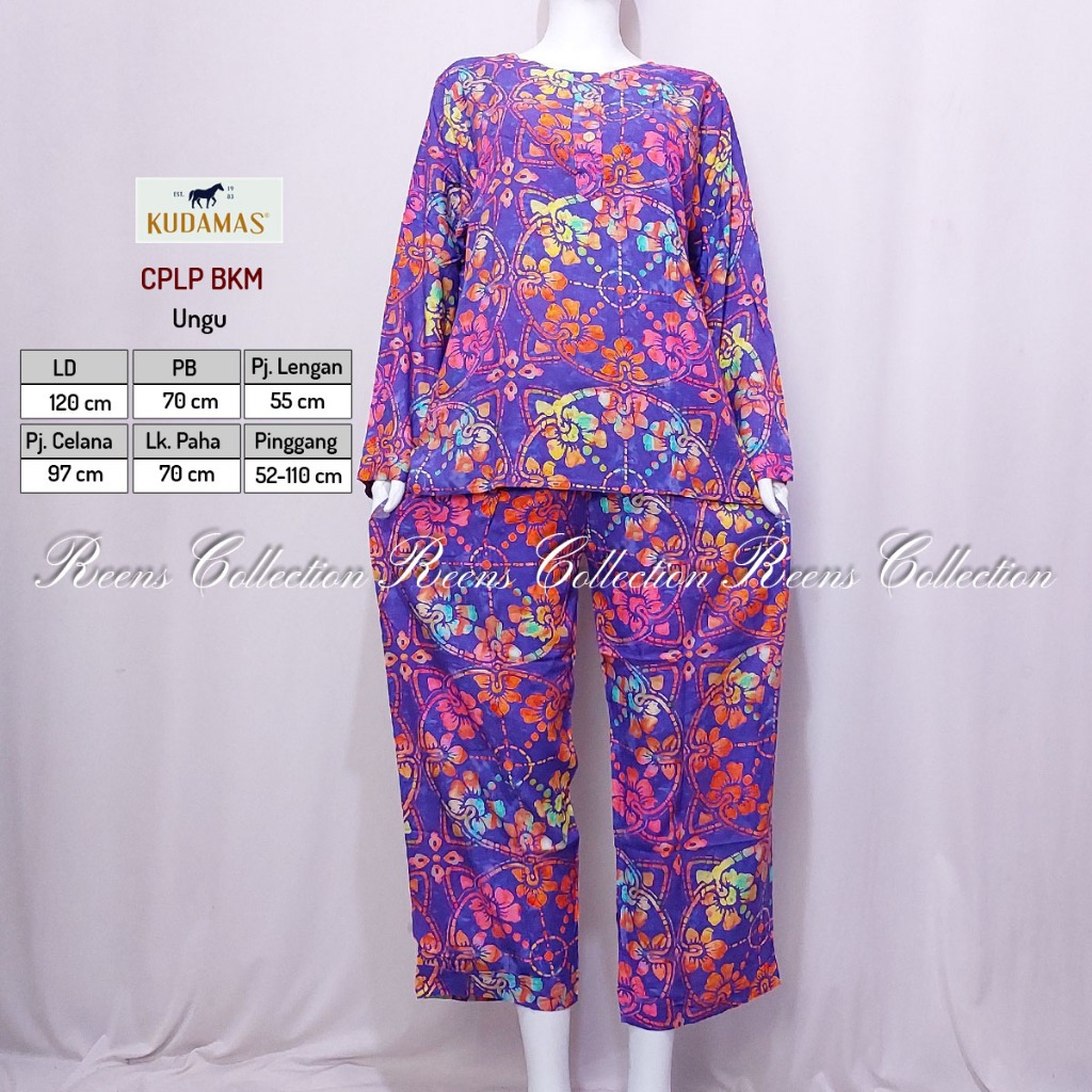 Jual Batik Kuda Mas Setelan CPLP Batik Print | Piyama Wanita Celana ...
