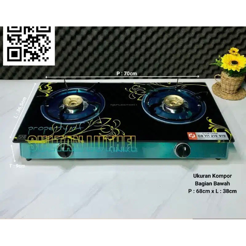 Jual kompor gas 2 tungku niko kaca R-1 & R-2 | Shopee Indonesia