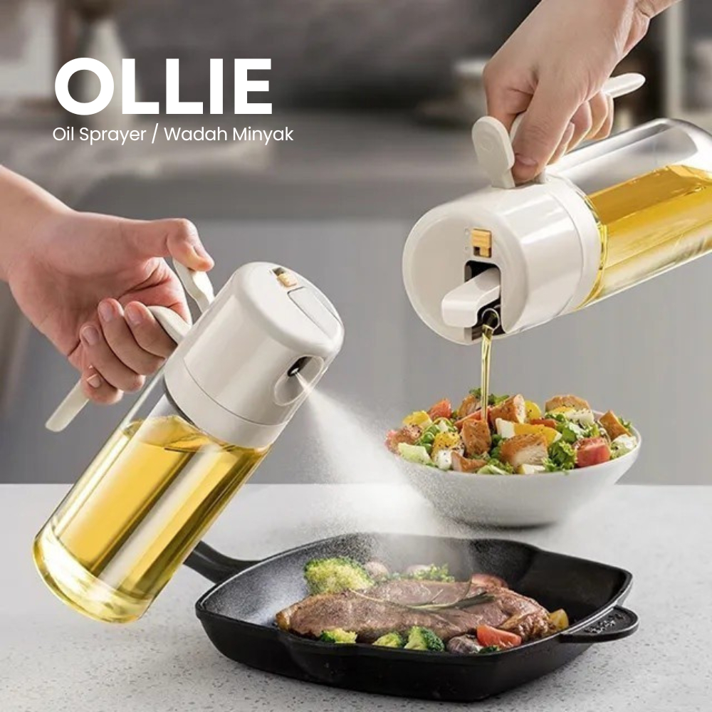 Jual Kivi - Oil Spray Botol Minyak Tuang Semprot 2in1 Wadah Minyak ...