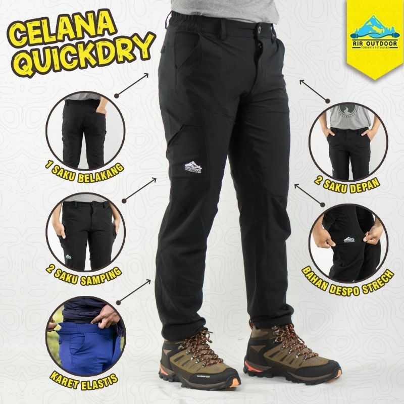 Jual CELANA GUNUNG PANJANG RIR QUICK DRY STRECH CELANA GUNUNG OUTDOOR PRIA WANITA murah | Shopee ...
