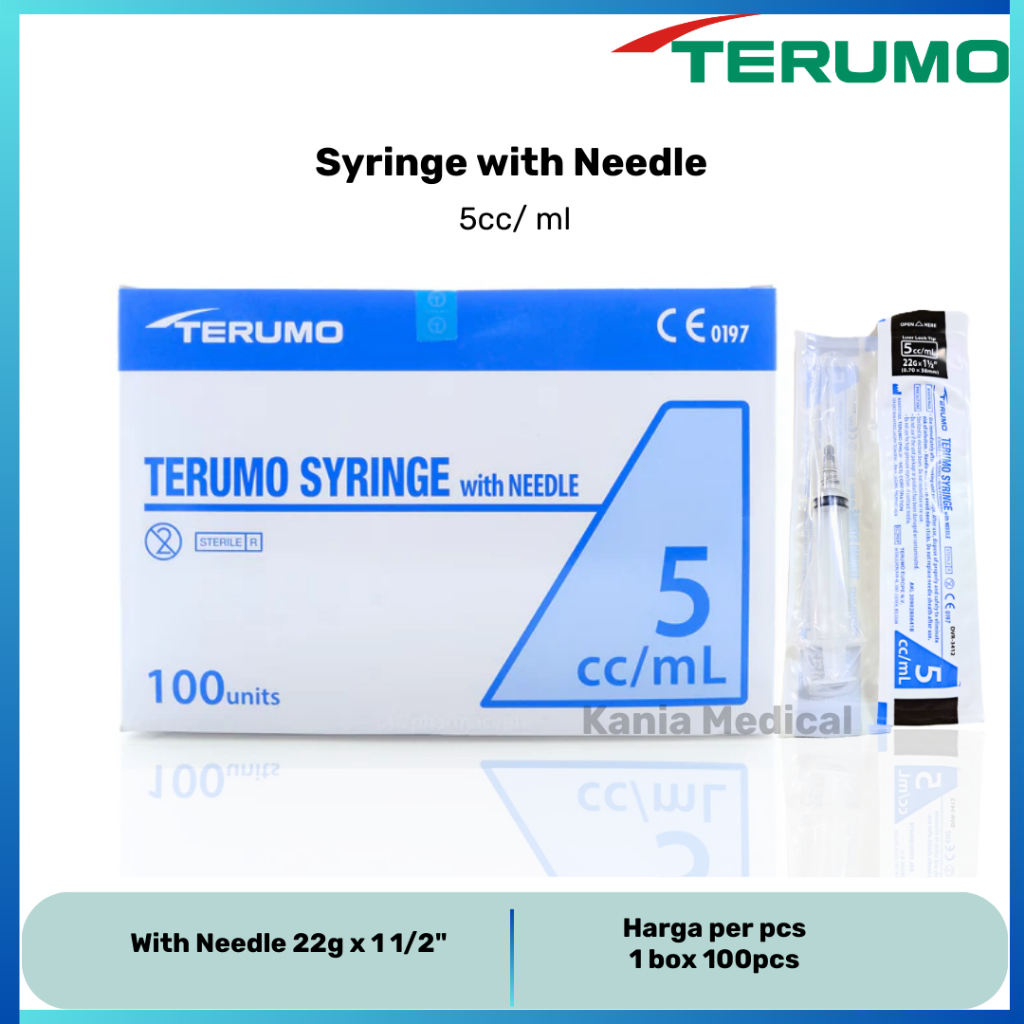 Jual Terumo Syringe 5cc with needle 22g Spuit 5cc | Shopee Indonesia