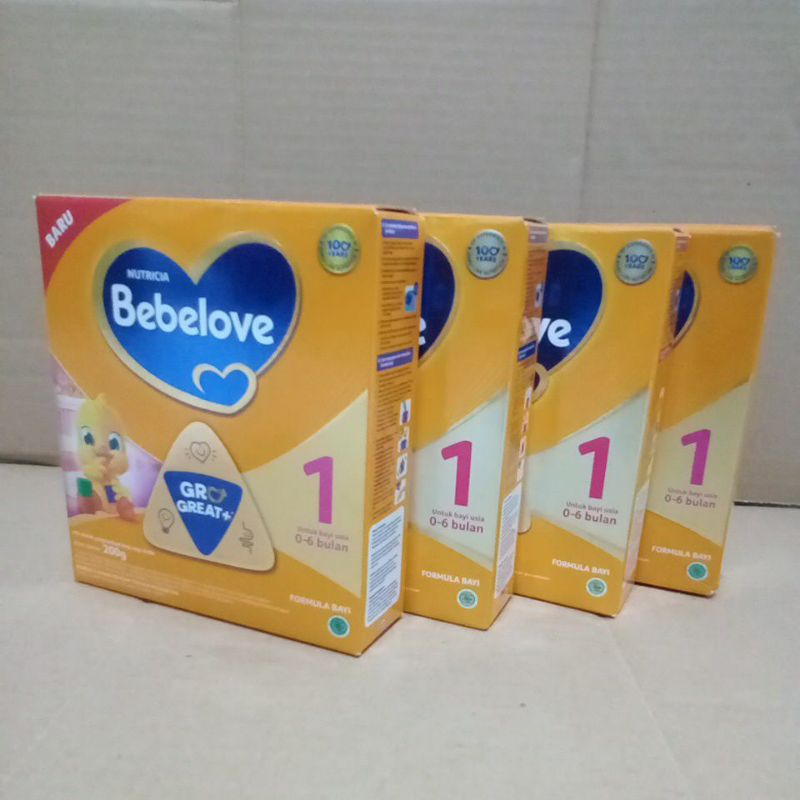 Jual BEBELOVE 1 USIA 0-6 BLN 800GR KEMASAN (200GR x 4) EXP 2025 ...