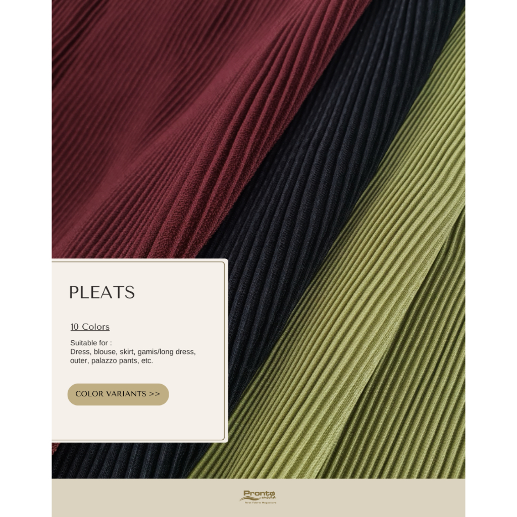 Jual Plisket Pleats Hyget Premium Pleats Small (Pronto Moda) | Shopee ...