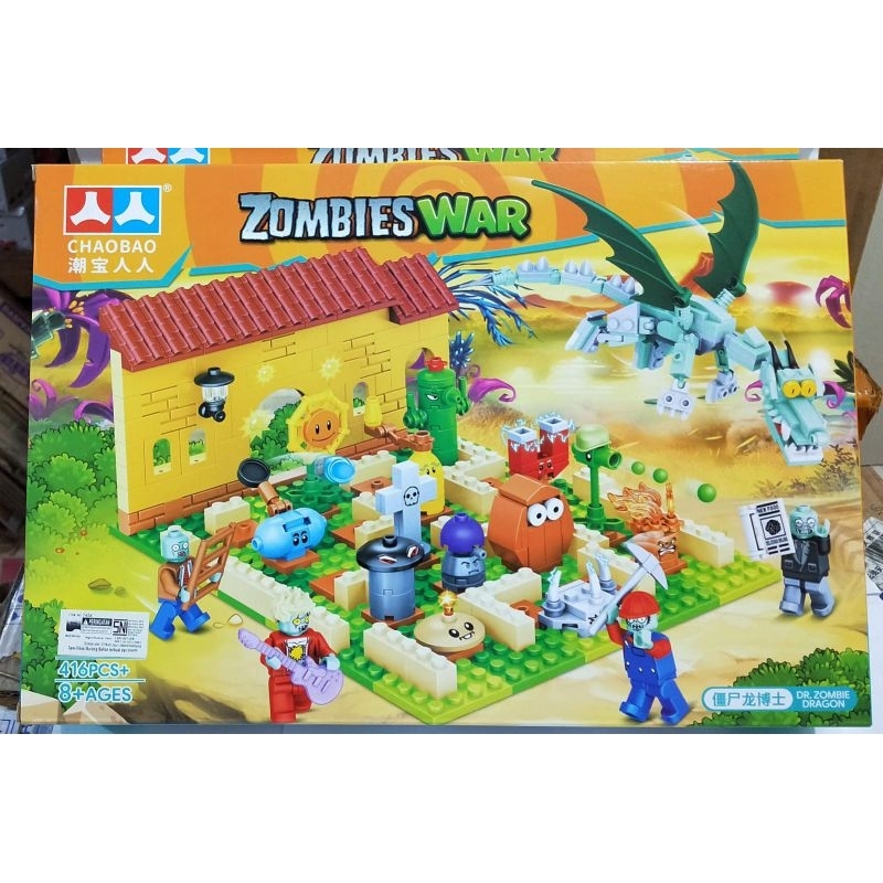 Jual Mainan Edukasi Naga Dragon War Plants Zombies Zombie vs Ninja ...