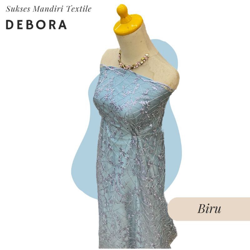 Jual [DEBORA] Brokat Lace Spangle , Harga per 1/2 meter = 50 cm BAHAN ...