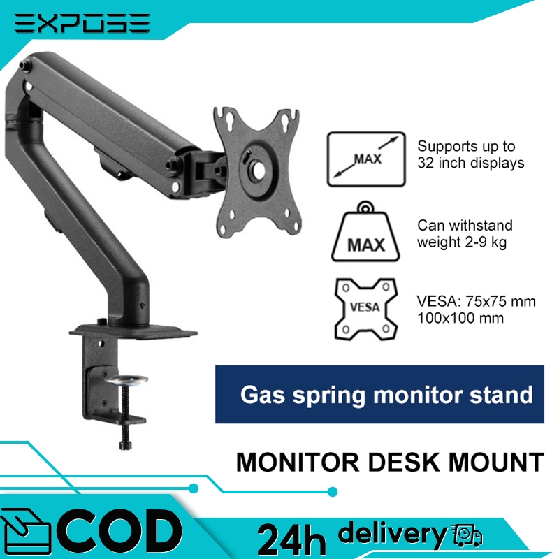 Jual Bracket TV Monitor LCD LED 17-32inci single Gas Spring Monitor ...