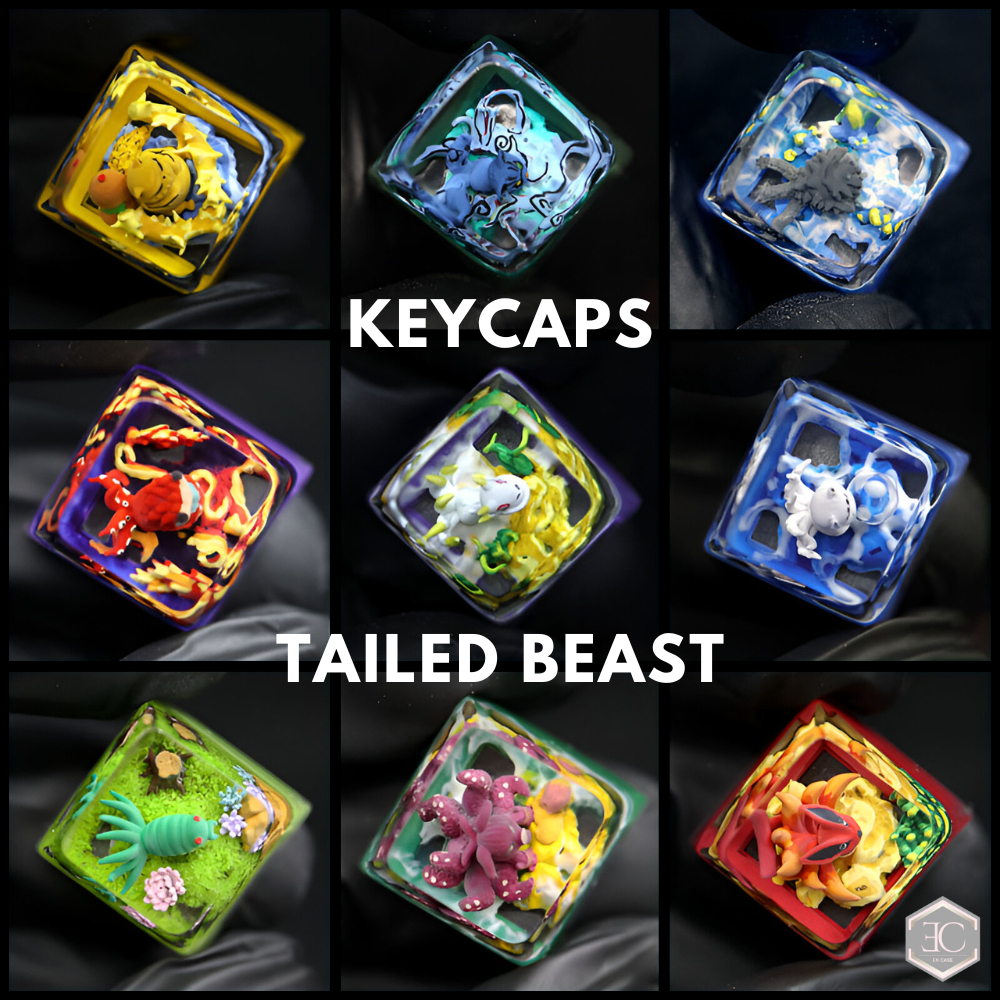 Jual Naruto Bijuu Tailed Beast Artisan Keycaps Resin Kurama Kyuubi ...
