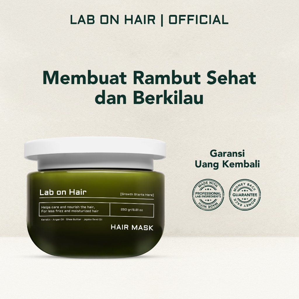Jual Lab On Hair Hair Mask - Masker Rambut Lembut Anti Kusut Frizzy ...