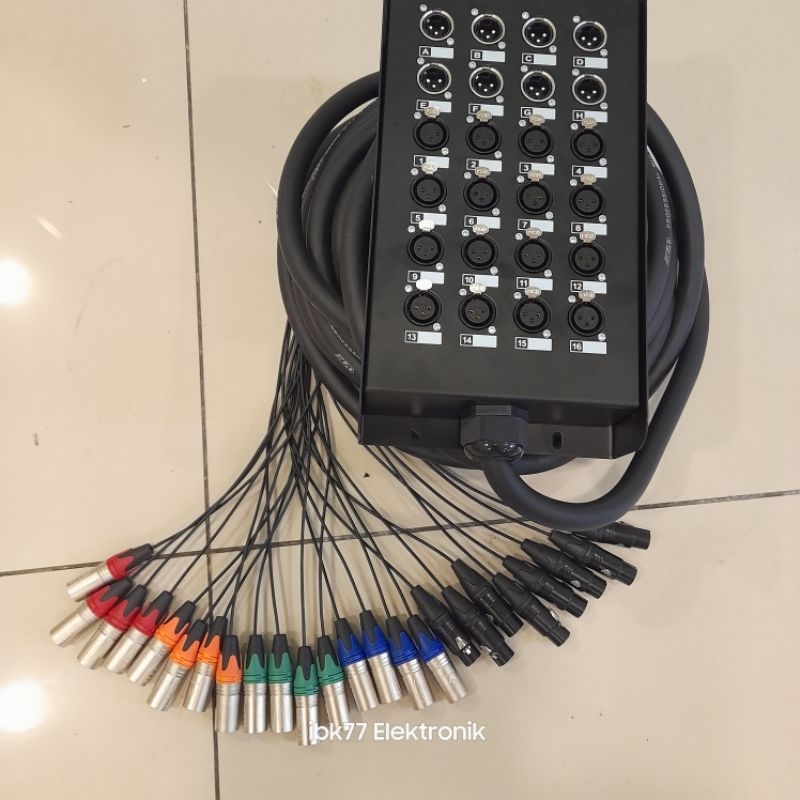 Jual Kabel Snake Costum 24 Ch - 16 Input 8 Output - 15 Meter | Shopee ...