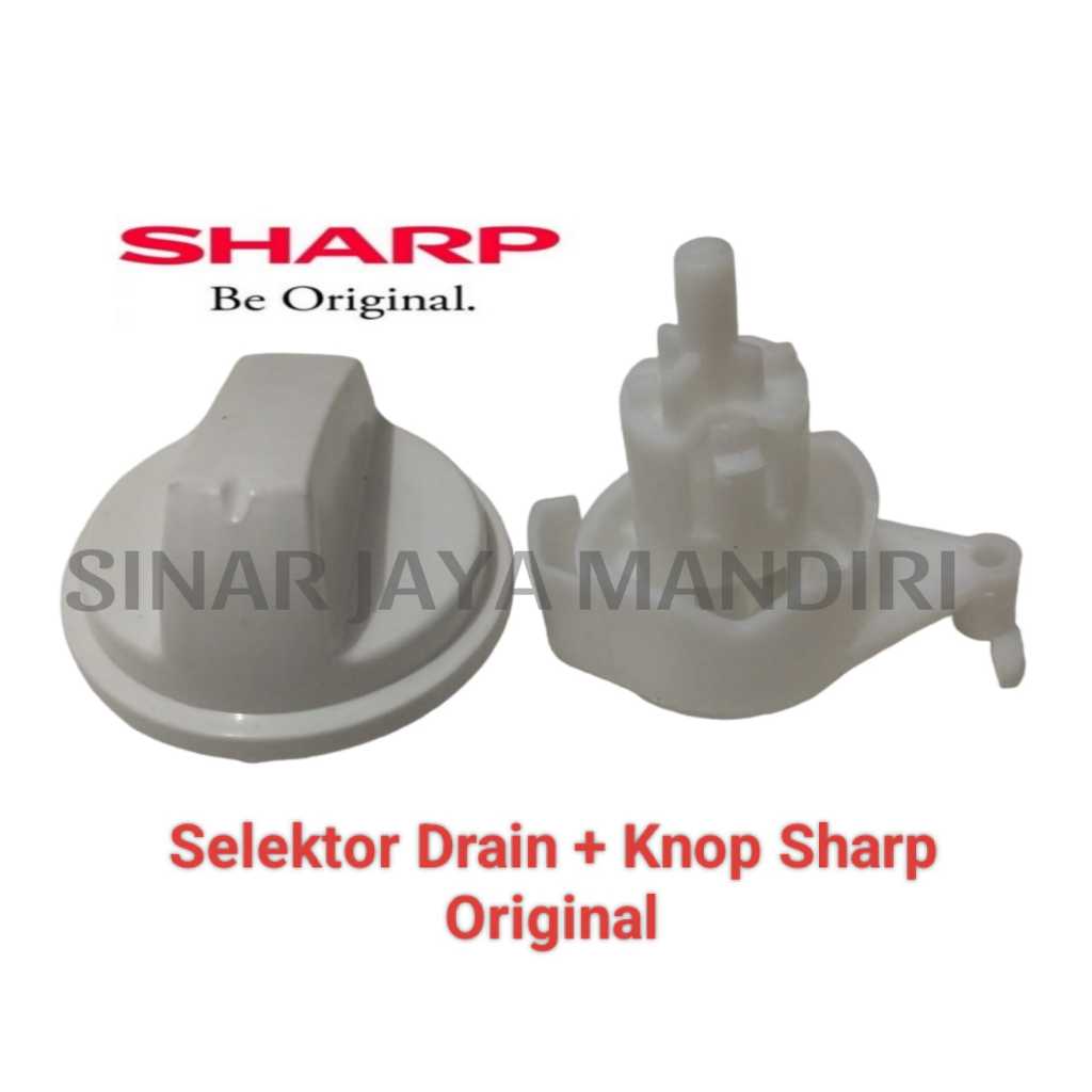 Jual [ ORIGINAL ] Knop + Selector Drain Pembuangan Mesin Cuci Sharp 2 ...