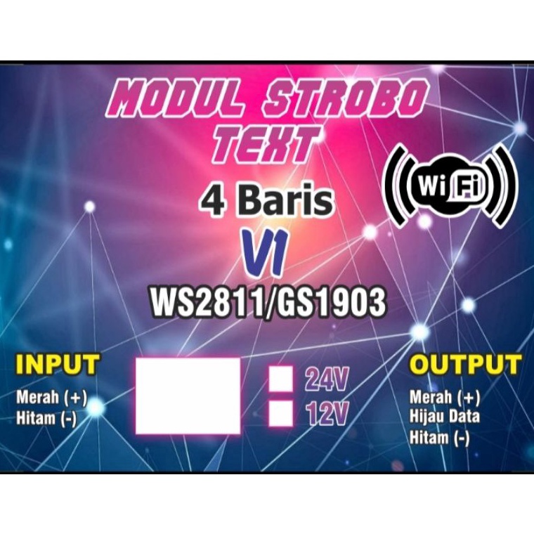 Jual KODE H99H modul Strobo running text 4 baris | Shopee Indonesia