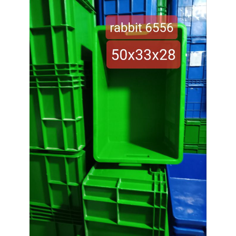 Jual box kontener rabbit 6556 bekas (3 box) hijau | Shopee Indonesia