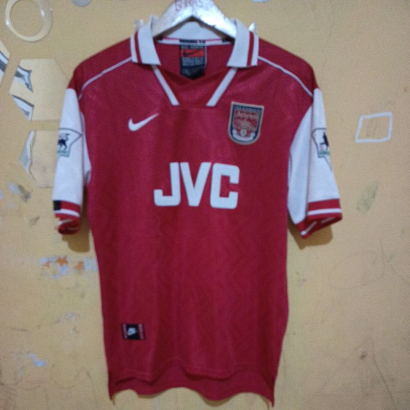 Jual Jersey the Gunners arsenal bergkamp full patch | Shopee Indonesia