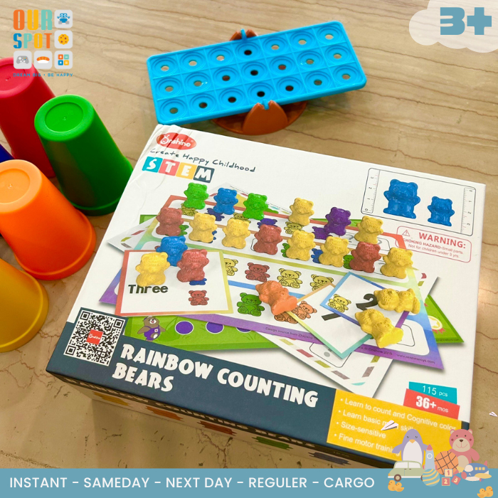 Jual Onshine Counting bear number - mainan berhitung - math toy ...