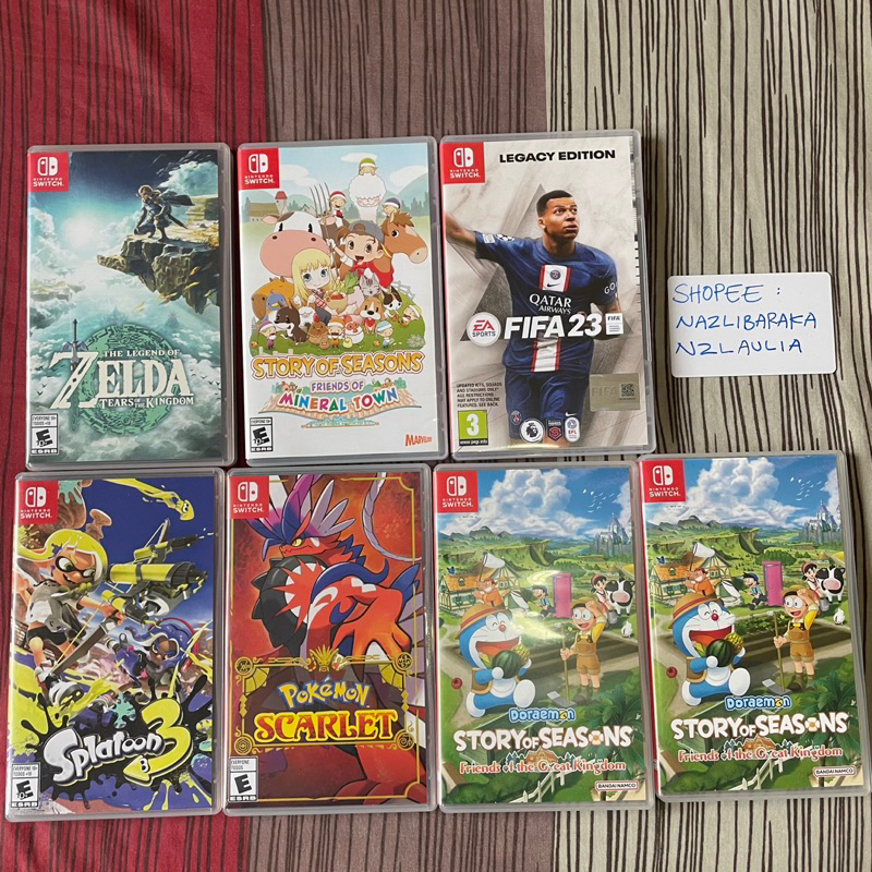 Jual NINTENDO SWITCH GAME PRELOVED SECOND BEKAS ZELDA POKEMON SPLATOON ...