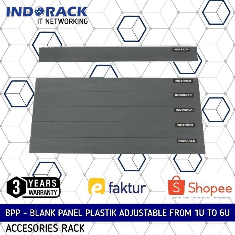 Jual BPP - Blank Panel Plastik Adjustable From 1U To 6U Rak Server Rack ...