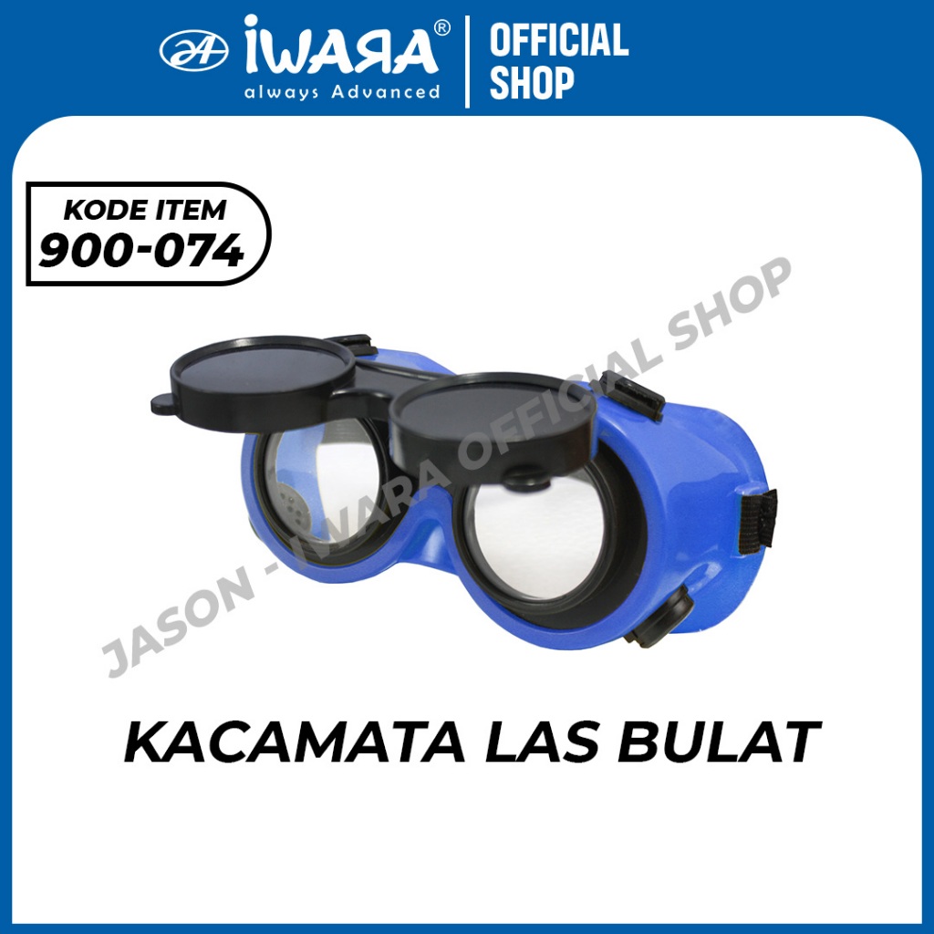 Jual KACAMATA LAS MODEL BULAT IWARA 900-074 | Shopee Indonesia