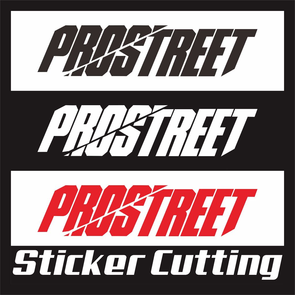 Jual Stiker Prostreet 1 Warna - Cutting Sticker Prostreet Banyak ...