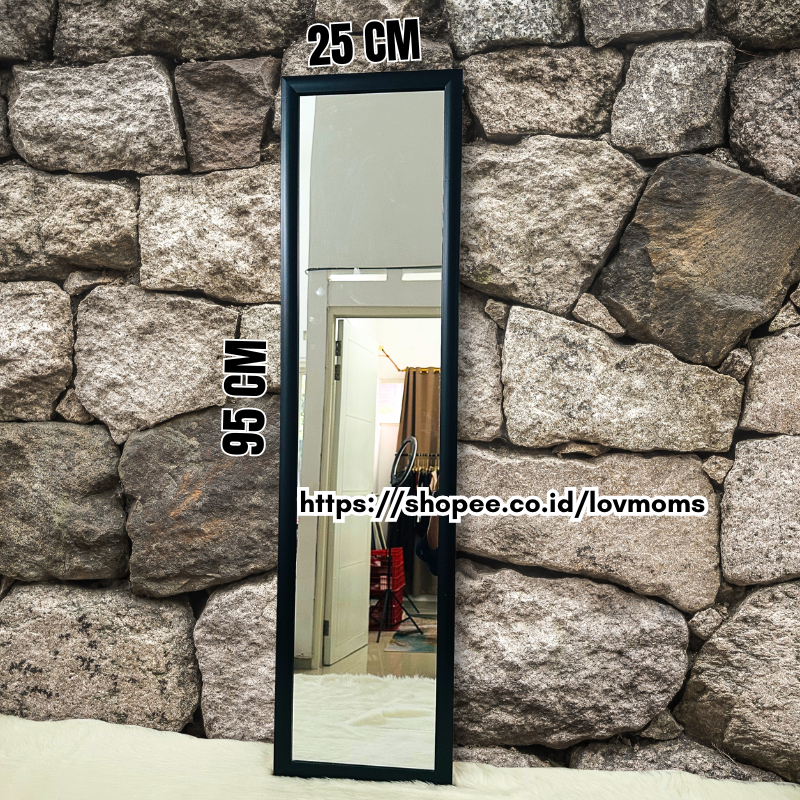 Jual Cermin Kaca Tempel Gantung Dinding Aesthetic 25 X 95 CM Panjang ...