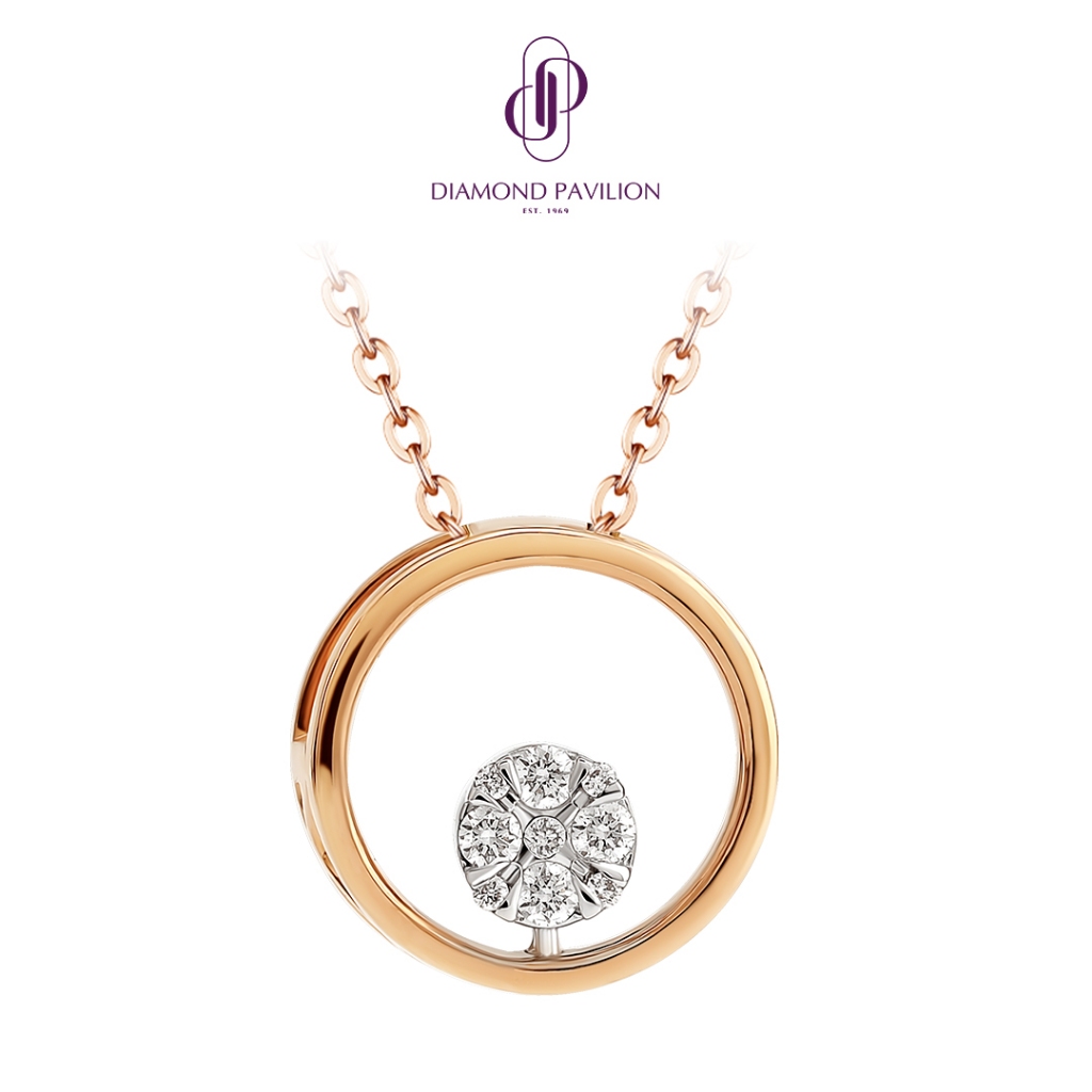 Jual Diamond Pavilion Liontin Emas Batu Berlian Marigold Pendant ...