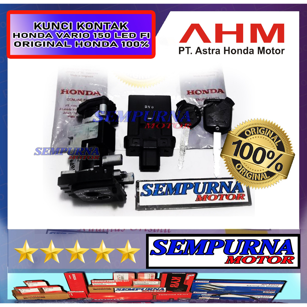 Jual 3501A-K59-A10 Kunci Kontak Set Assy Komplit Key Set Assy Vario 150 ...