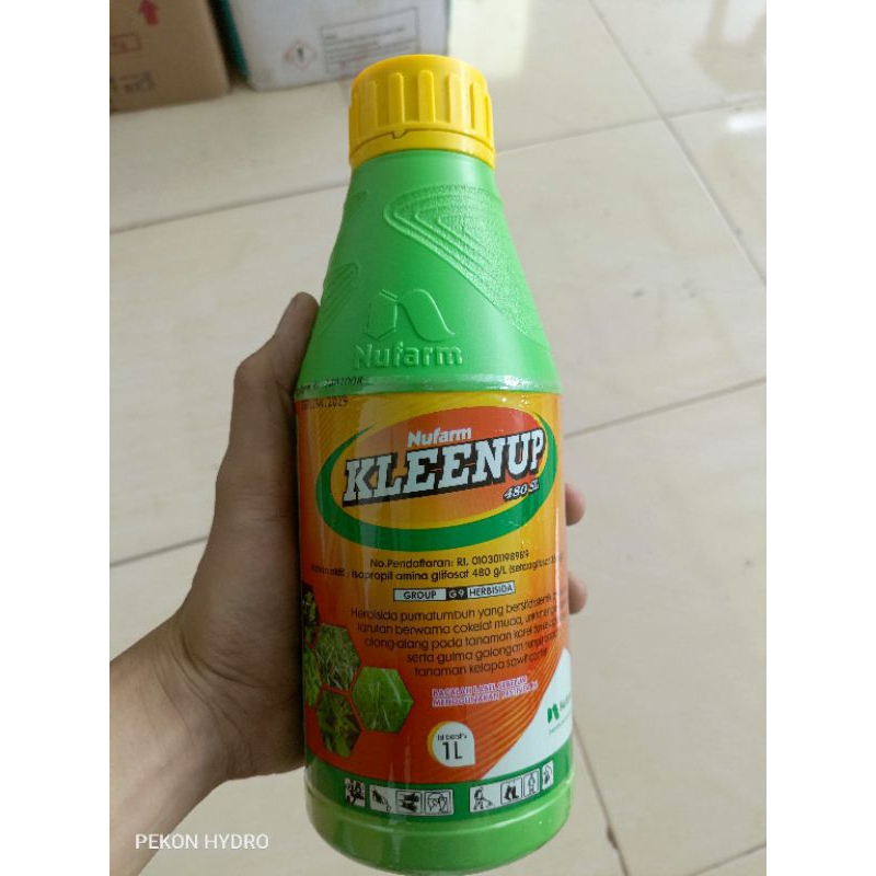 Jual KLEEN UP 480 SL - 1 Liter IPA Glifosat Herbisida KLEENUP | Shopee ...