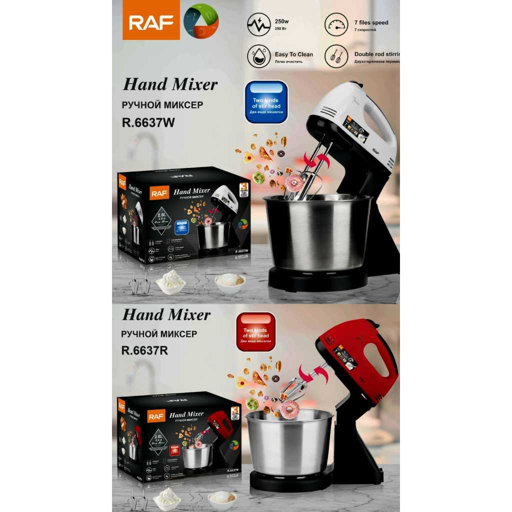 Jual RAF STAND MIXER / MIXER MANGKOK R6637 | Shopee Indonesia