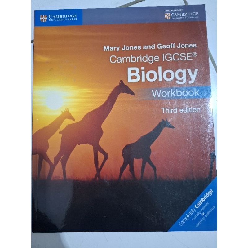 Jual Cambridge IGCSE Biology Workbook Third Edition Mary Jones Original Preloved | Shopee Indonesia