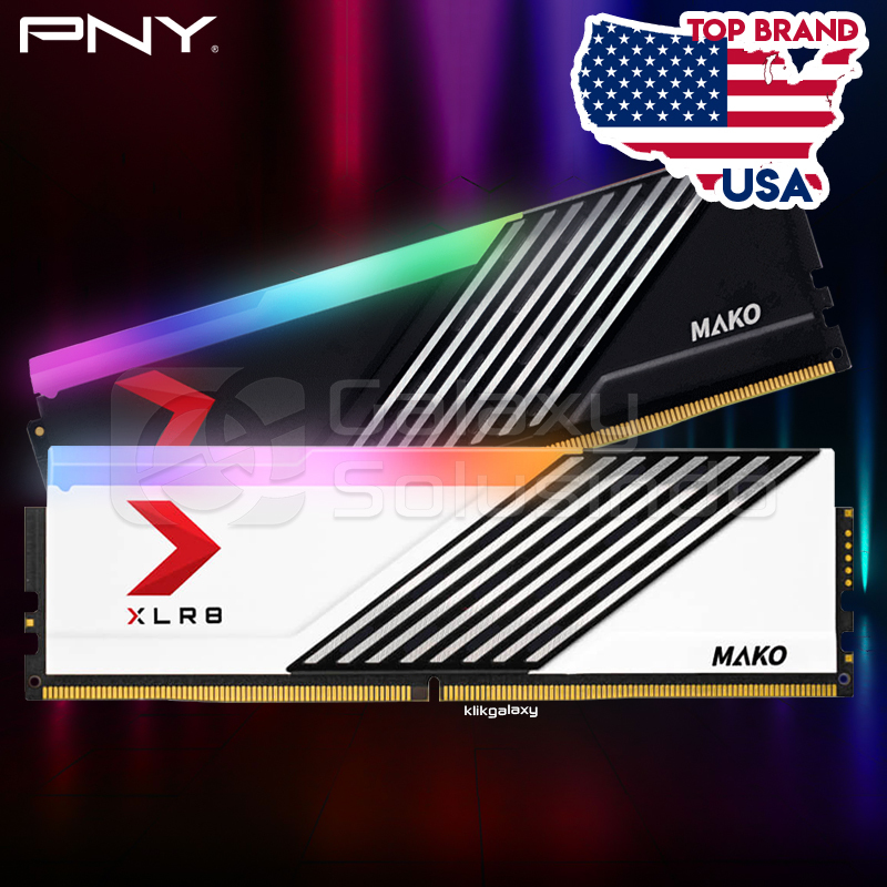 Jual PNY Gaming MAKO RGB (2x16) 32GB DDR5 kit 6000Mhz - Black / White ...