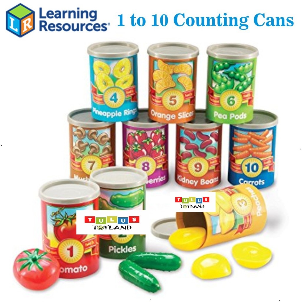 Jual Learning Resources 1 to 10 Counting Cans mainan edukasi matematika ...