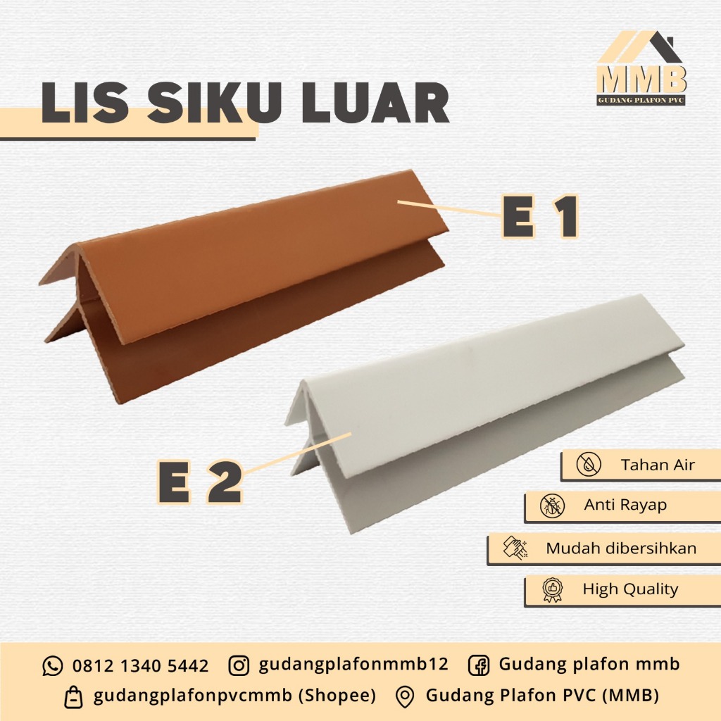 Jual List Siku Drop Pvc | Shopee Indonesia